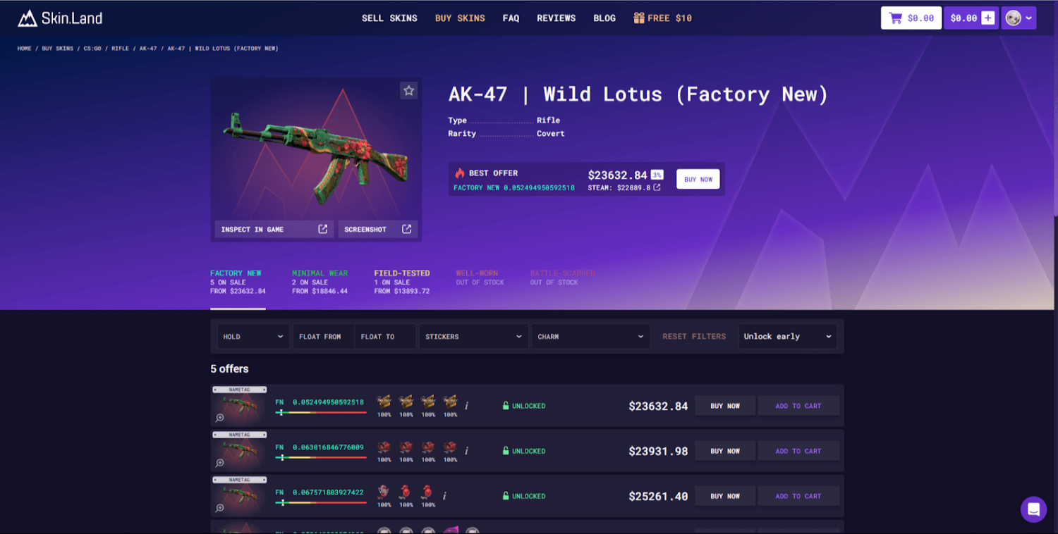 Busca de adesivos do CS2 - Como procurar armas com um adesivo específico?