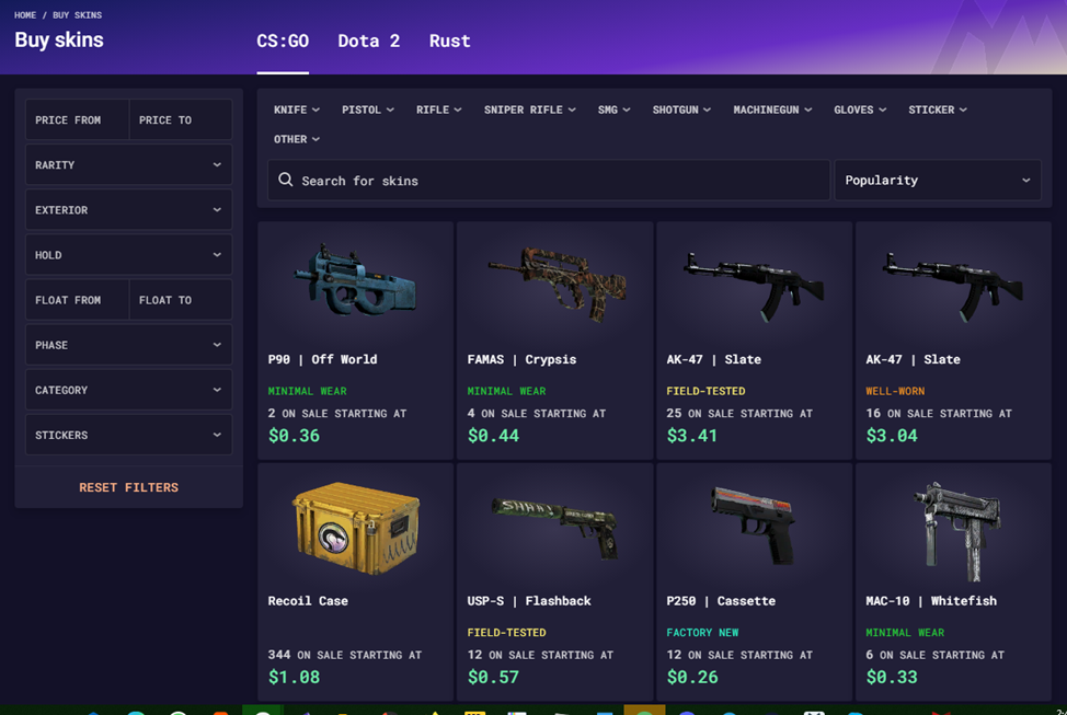 Como verificar o custo de skins do CS:GO - Blog Skin.Land