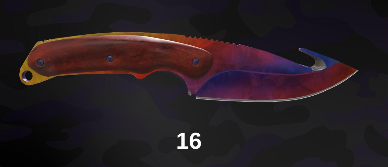 The Gut Knife Marble Fade Patterns Guide: Fire & Ice, FFI