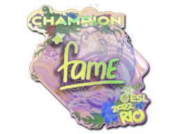 Buy Sticker | fame (Holo, Champion) | Rio 2022 – price from $0.63 - Buy ...
