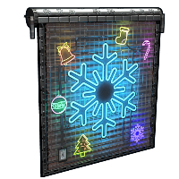 Buy Neon Snowflake Garage Door – price from $1.05 - Buy skins on Skin.Land
