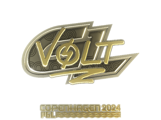 Buy Sticker | volt (Gold) | Copenhagen 2024 – price from $2.00 - Buy ...