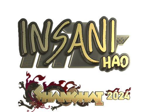 Buy Sticker | insani (Gold) | Shanghai 2024 – price from $1.47 - Buy ...