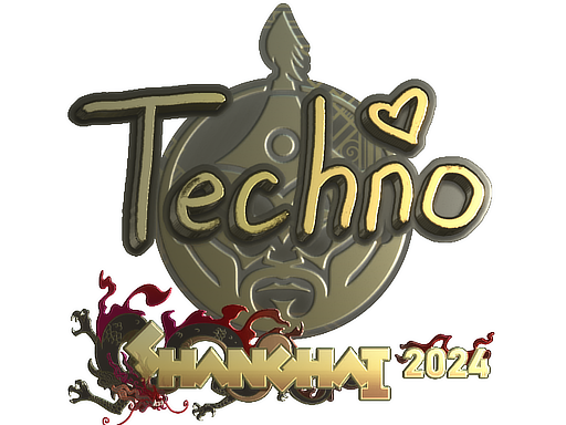 Buy Sticker | Techno4K (Gold) | Shanghai 2024 – price from $5.69 - Buy ...
