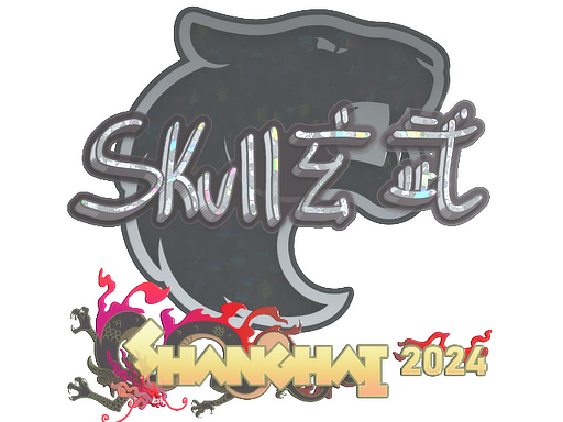 Buy Sticker | skullz (Glitter) | Shanghai 2024 – price from $0.16 - Buy skins on Skin.Land