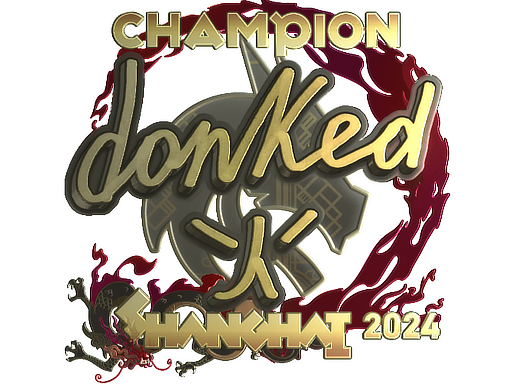 Buy Sticker | donk (Gold, Champion) | Shanghai 2024 – price from $20.05 ...