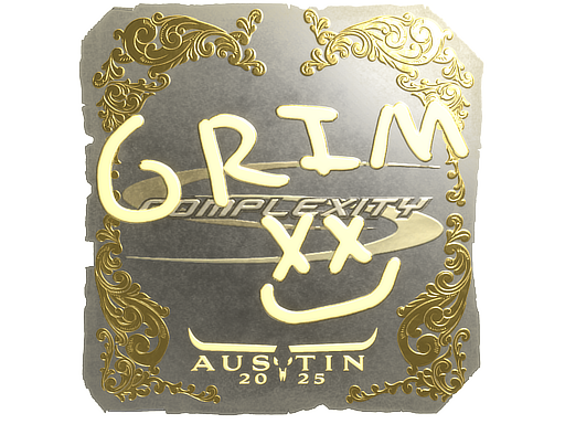 Compre Sticker | Grim (Gold) | Austin 2025 - preço de $3.36 - Compre ...