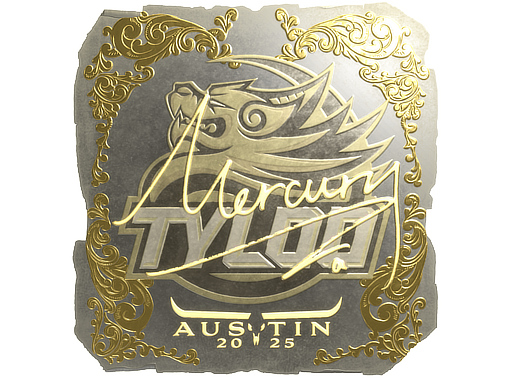 Compre Sticker | Mercury (Gold) | Austin 2025 - preço de $11.41 ...