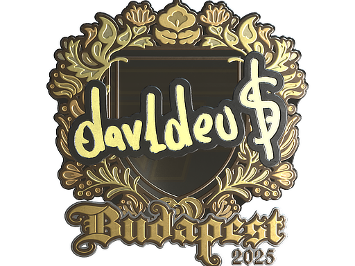 Compre Sticker | dav1deuS (Gold) | Budapest 2025 - preço de $2.25 ...