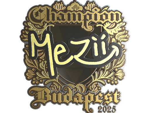 Buy Sticker | mezii (Gold, Champion) | Budapest 2025 – price from $5.90 ...
